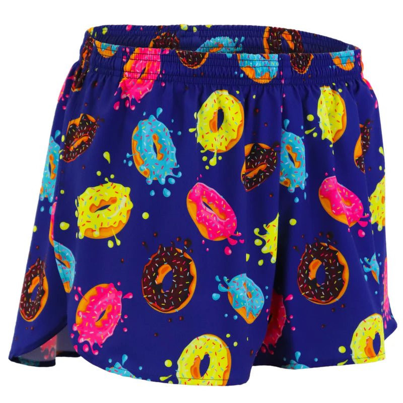 BOA Men's 3" Half Split Running Shorts Donut Print | Run Trails Australia